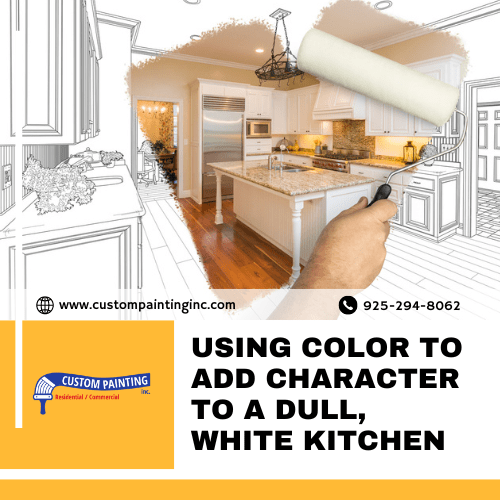 Using Color to Add Character to a Dull, White Kitchen - House Painting ... Using Color to Add Character to a Dull, White Kitchen - House Painting ...